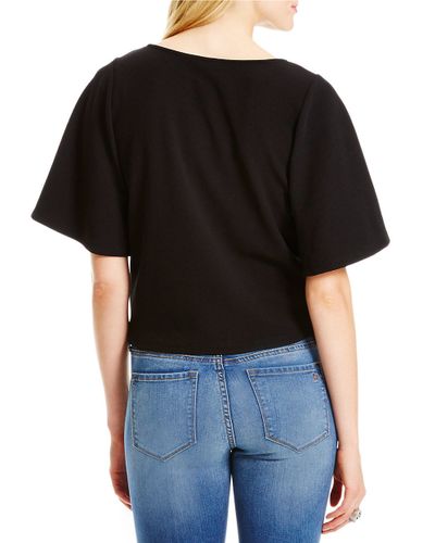 Jessica Simpson Embellished Crop Top In Black Lyst