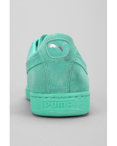 PUMA Classic Mono Suede Sneaker in Mint (Green) for Men - Lyst