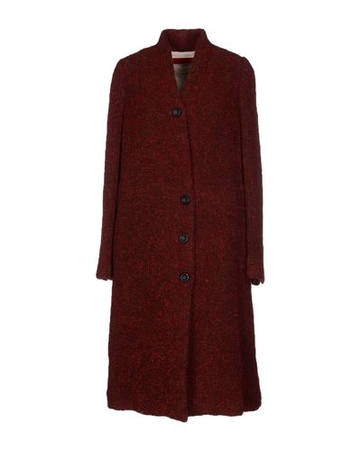 Momoní Wool Coat in Red - Lyst
