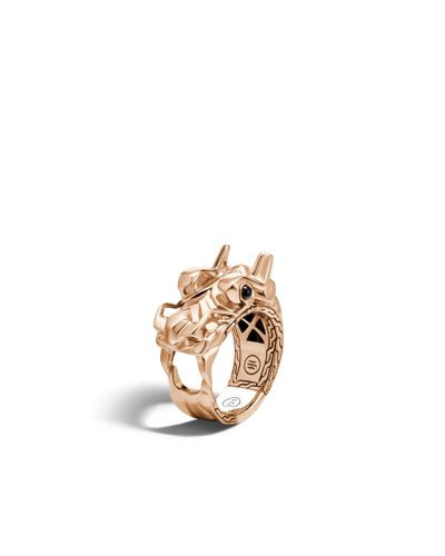 John Hardy Legends Naga Ring In Silver And Bronze in Metallic for Men ...