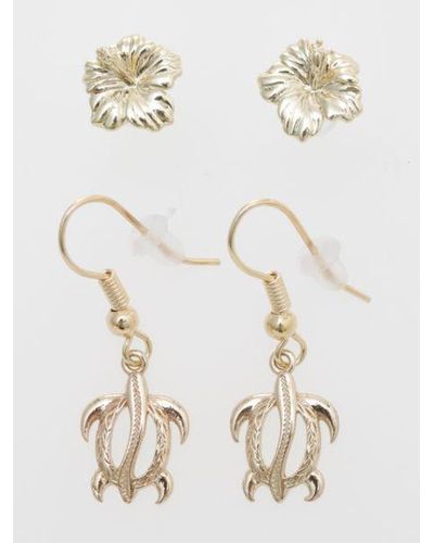 Kahiko Earrings Set Of 2 Pairs in Gold (Metallic) - Lyst