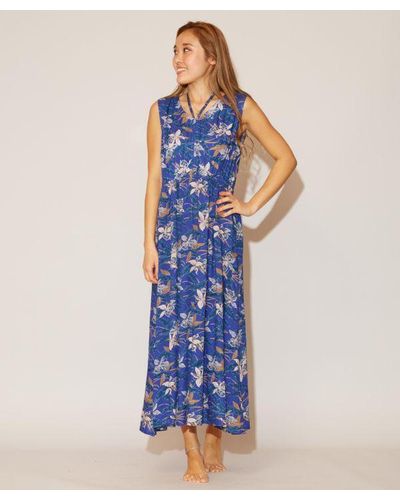 Kahiko Cattleya Dress in Navy (Blue) - Lyst