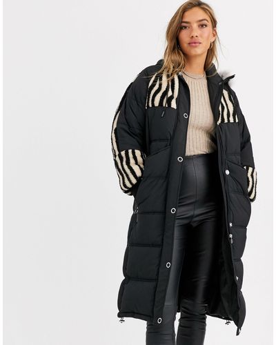 Urbancode Black Faux Fur Lined Trench Coat - Tradingbasis
