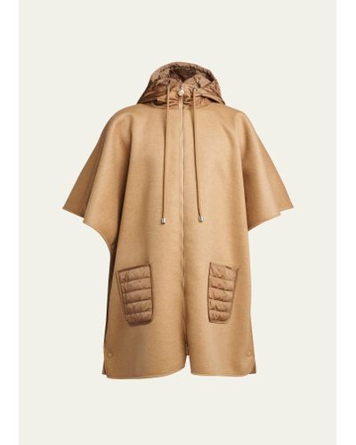 Natural Moncler Coats for Women | Lyst