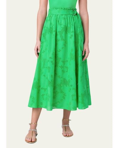Green Akris Punto Skirts for Women | Lyst