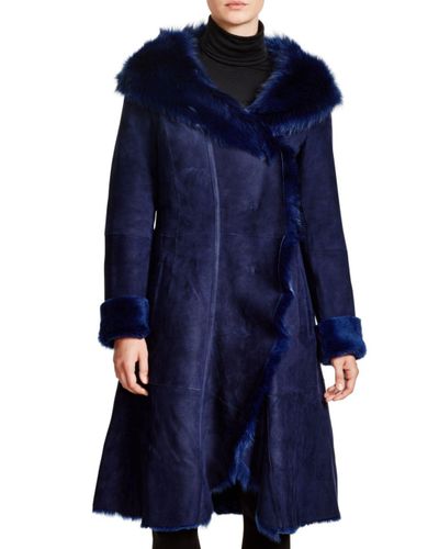 Maximilian Fur Maximilian Hooded Shearling Coat With Toscana Collar in ...