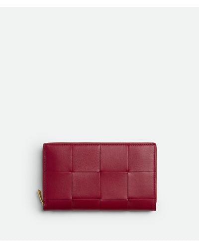 Red Bottega Veneta Wallets and cardholders for Women | Lyst