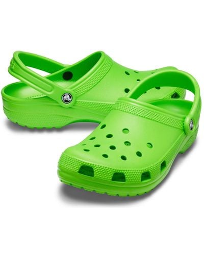 Crocs™ Classic Green Clogs | Lyst