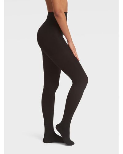 Dkny Basic Cozy Tights In Black Lyst