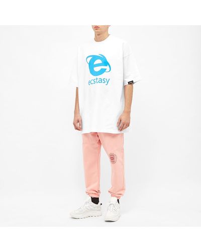 Vetements Cotton Ecstasy Oversized Tee in White for Men - Lyst