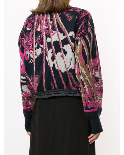 sacai rug jacquard knit pullover sacai rug jacquard knit pullover