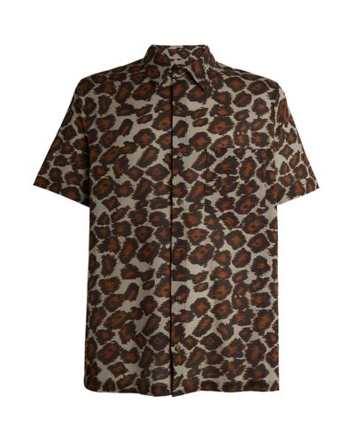 Nanushka Cotton Leopard Print Shirt for Men - Lyst