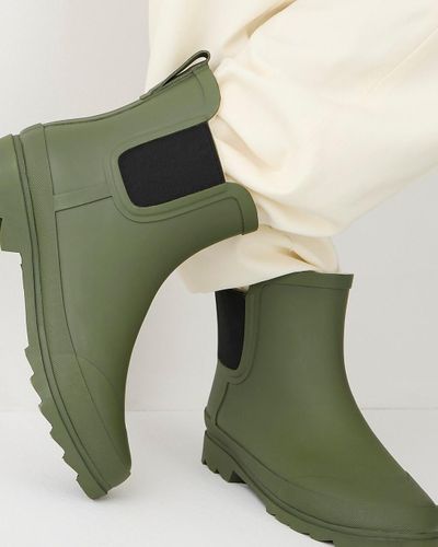 Green Ankle boots for Women | Lyst