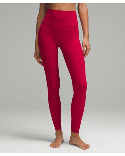 Red lululemon Pants for Women | Lyst