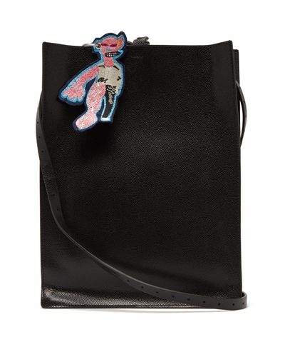 Our Legacy Sub Grained-leather Tote Bag in Black for Men | Lyst
