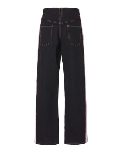 Koche Denim Mid-rise Wide-leg Jeans in Black - Lyst
