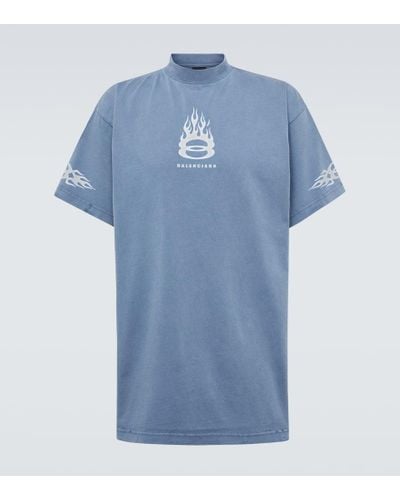 Blue Balenciaga T-shirts for Men | Lyst