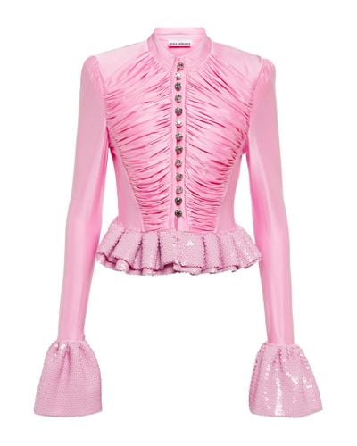 Pink Paco Rabanne Tops for Women | Lyst