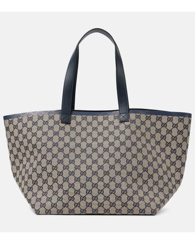 Gucci Canvas Tote Bags for Women - Up to 33% off | Lyst