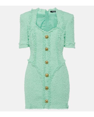 Green Balmain Dresses for Women | Lyst