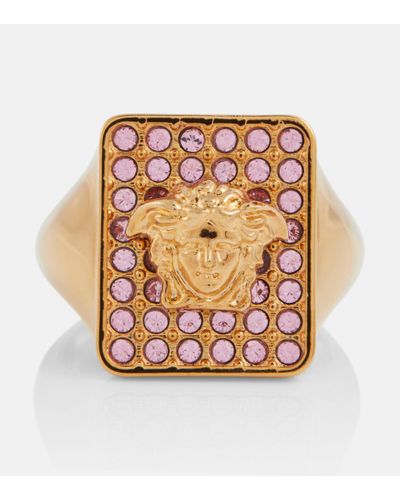 Pink Versace Rings for Women | Lyst