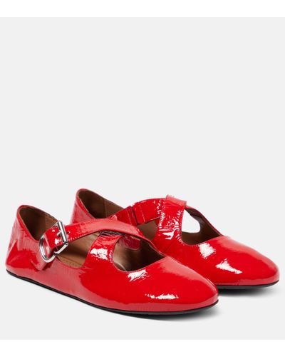 Red Alaïa Flats for Women | Lyst