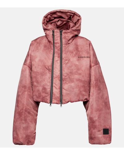 Red Cropped Puffer Jackets for Women - Up to 75% off | Lyst