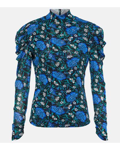 Blue Diane von Furstenberg Tops for Women | Lyst