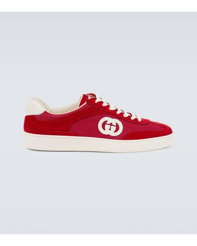 Red Gucci Sneakers for Men | Lyst