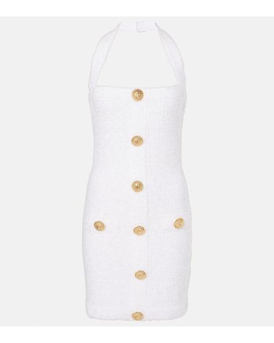White Balmain Dresses for Women | Lyst