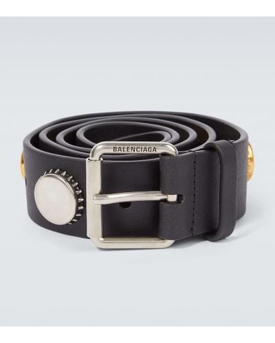 Black Balenciaga Belts for Men | Lyst
