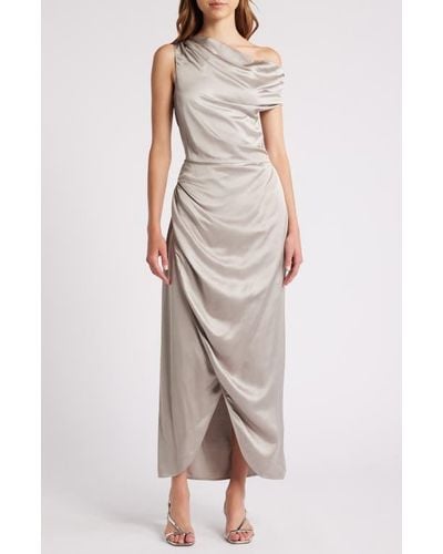 Satin One Shoulder Dresses for Women - Up to 60% off | Lyst