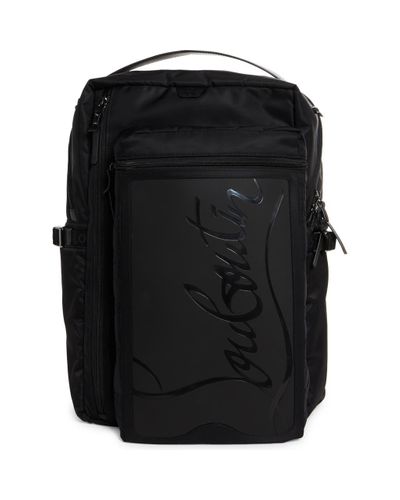 Black Christian Louboutin Backpacks for Men | Lyst