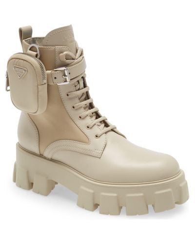 Natural Prada Boots for Women | Lyst