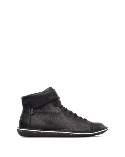 Camper Leather Beetle High Top Sneaker in Black - Lyst