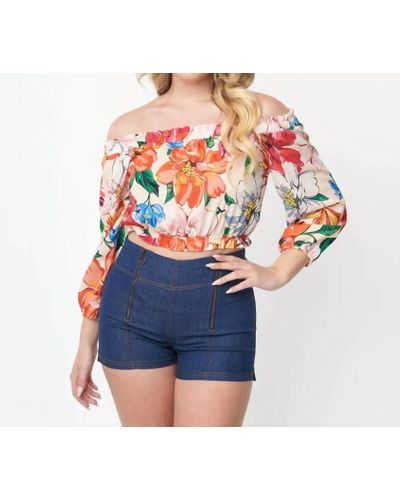 Unique Vintage Crop Tops for Women | Lyst