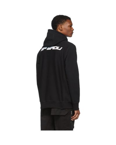 Spencer Badu Cotton Black Logo Hoodie for Men - Lyst