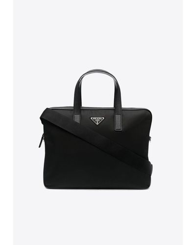 Black Prada Briefcases and laptop bags for Men | Lyst