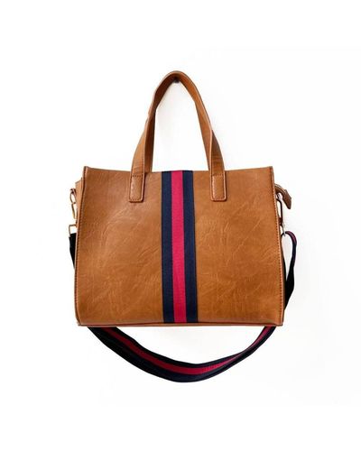 Brown Threaded Pear Tote bags for Women | Lyst