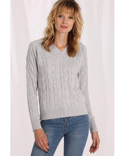 Gray Minnie Rose Sweaters and knitwear for Women | Lyst