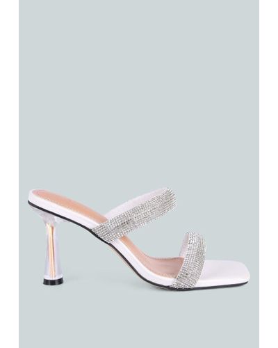 White LONDON RAG Heels for Women | Lyst