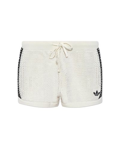 adidas Originals Shorts With Logo in White | Lyst UK