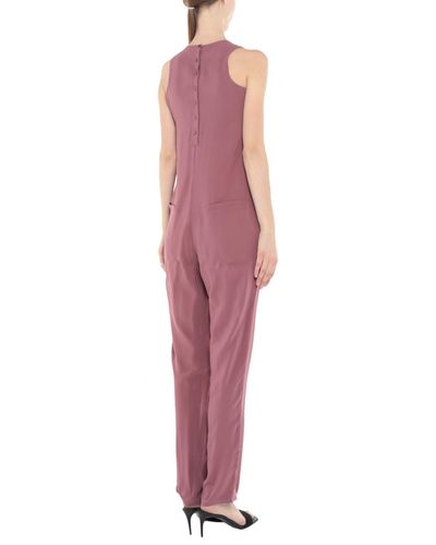 Manila Grace Synthetic Jumpsuit in Pastel Pink (Pink) - Lyst