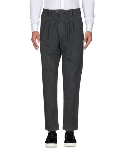 Grey Daniele Alessandrini Cotton Casual Trouser in Steel Grey (Gray ...