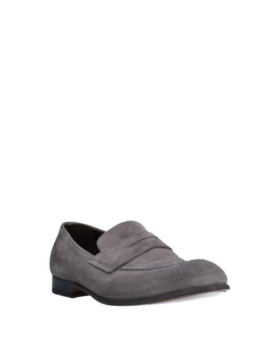 Migliore Leather Loafer in Gray for Men - Lyst