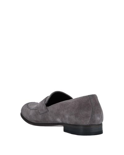 Migliore Leather Loafer in Gray for Men - Lyst