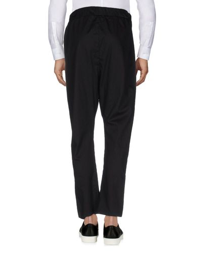 Poeme Bohemien Cotton Casual Pants in Black for Men - Lyst