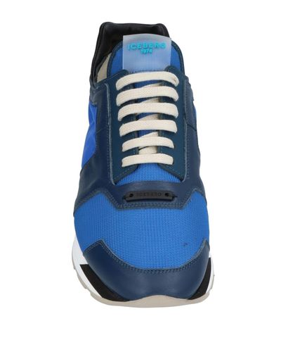 Iceberg Leather Low-tops & Sneakers in Blue for Men - Lyst