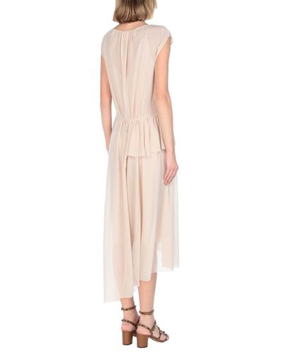 Erika Cavallini Semi Couture Tulle 3/4 Length Dress in Beige (Natural ...