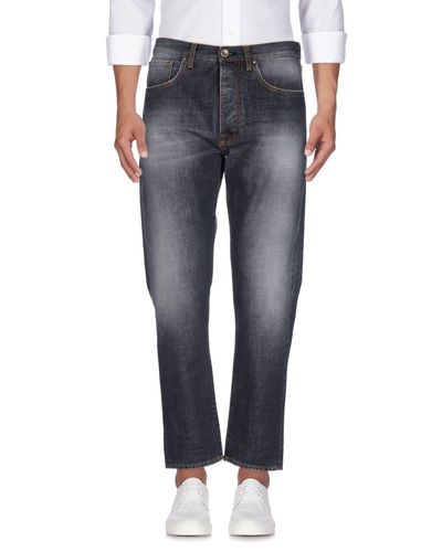 Aglini Denim Pants in Black for Men - Lyst